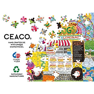 Ceaco - Food Trucks - Hot Dog Truck II - 500 Piece Jigsaw Puzzle