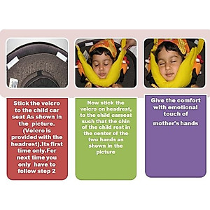 Head Support for Kids /Travel Pillow for carseat,strolller,airplane etc (Green)