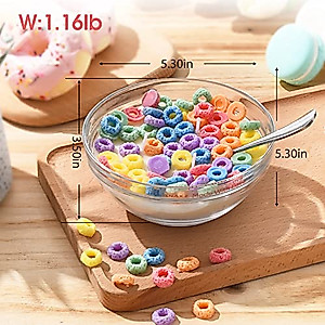 Cereal Candle Bowl - Vanilla Scented Food Candles - Cute Candles for Cool Gifts - 3 Wicks Cereal Candles for Best Burn - Cereal Bowl Candle with Spoon - Cool Candles
