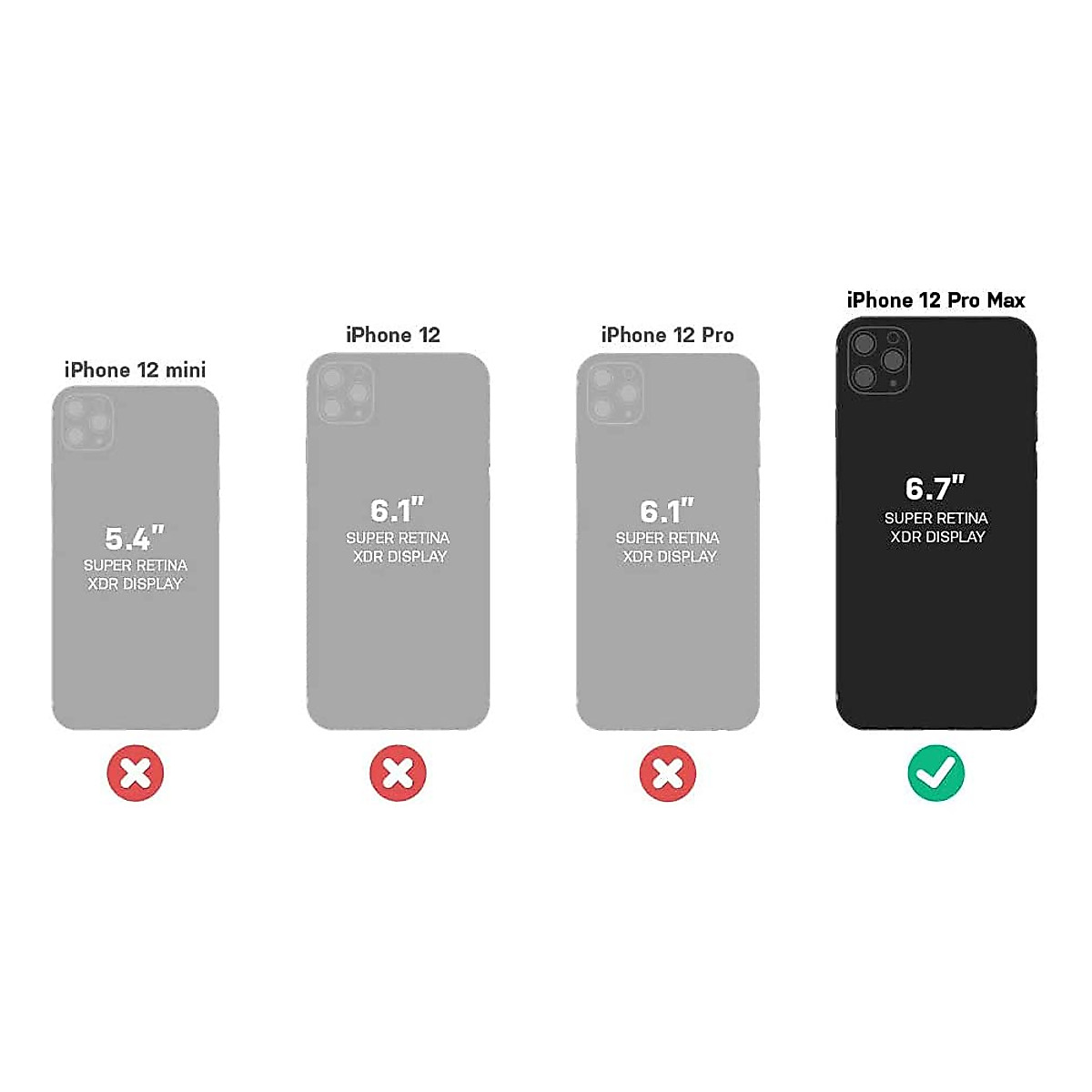 OtterBox Defender Screenless Series Case for iPhone 12 PRO MAX (ONLY) Case Only - Non-Retail Packaging - Berry Potion