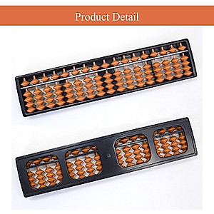 Abacus Soroban 17 Digits Rods Chinese Japanese Abacus Calculator Educational Tools Abacus Counting Tool for Adults, Kids