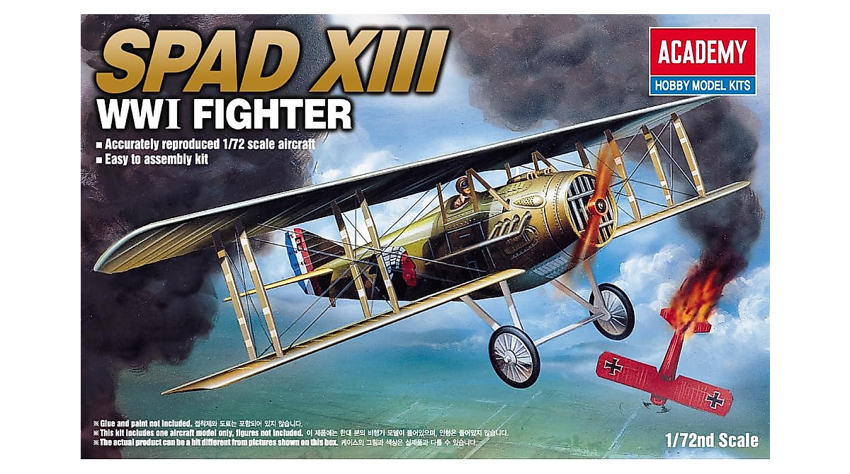 Build the Iconic WWI SPAD XIII Fighter Model Kit | Detailed 1/72 Scale