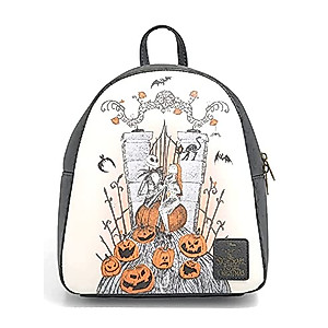 Loungefly The Nightmare Before Christmas Jack & Sally Graveyard Mini Backpack