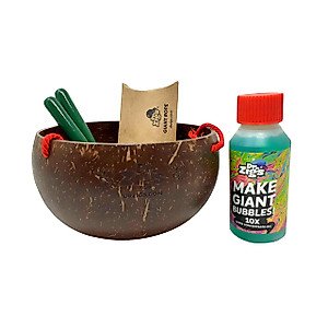 Dr Zigs Eco Giant Bubble Kit - Coconut Set - Renewable Bucket, Sustainable Wands and Professional Grade Solution.