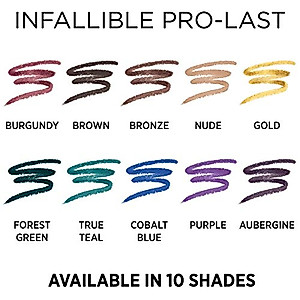 L'Oreal Paris Cosmetics Infallible Pro-Last Waterproof Pencil Eyeliner, Black, 0.042 Ounce,1 Count