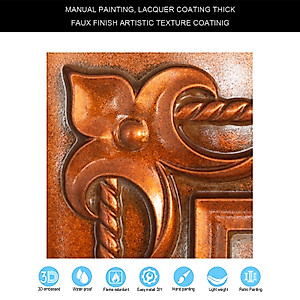 Decorative Ceiling Tiles inc Decorative Distressed Tin Ceiling Tiles for Cafe Club Salon Hotel Store Bar 2'x2' PL29 Archaic copper 10pcs