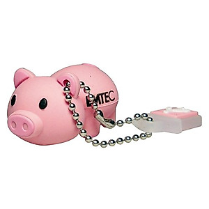 EMTEC Animal Series 4 GB USB 2.0 Flash Drive, Pig