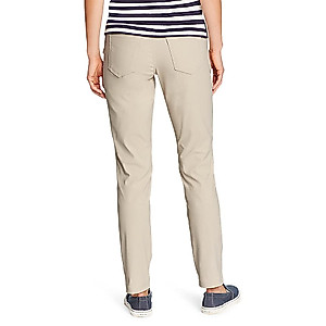 Eddie Bauer Women's Rainier Slim Straight Pants, Black, 6, Hiking Pants