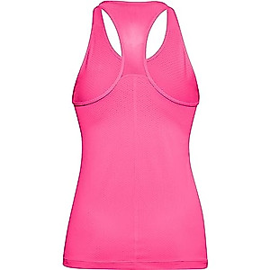 Under Armour Women's HeatGear Armour Racer Tank , Cerise (653)/Metallic Silver , 1X