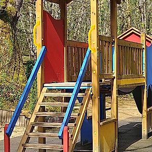 Menolana Playground Equipment Swing Playground Accessories Heavy Duty Steering Wheel Swingset Attachments for Backyard Tree House Swingset Kids, 4pcs