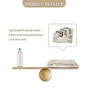 BRAQ 9 Pcs Packing Cubes for Suitcase Set Luggage Organizers, Lightweight Travel Essential Bag with Large Toiletries Bag for Clothes Shoes