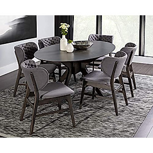 Sunpan Modern Dining Chair, Dark Grey
