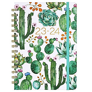 2023-2024 Planner - Planner 2023-2024, Weekly & Monthly Planner, Jul 2023 - Jun 2024, 8.5" x 6.4", Planner with Hardcover, Twin - Wire Binding, Monthly Tabs, Inner Pocket, Elastic Closure, Daily Organizer