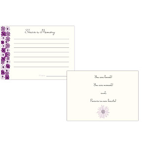 Elcer 30 Share a memory cards for Celebration of life Funeral Sympathy memorial acknowledgment or birthday