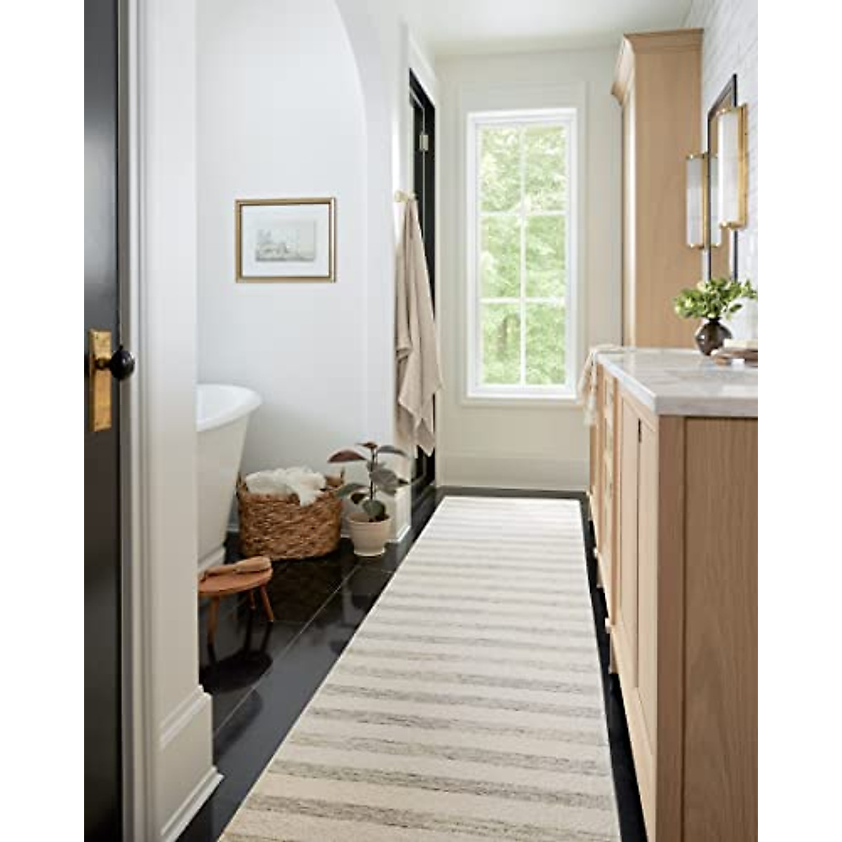 Loloi Chris Loves Julia x Chris Collection CHR-05 Ivory/Slate, Transitional 9'-3" x 13' Area Rug