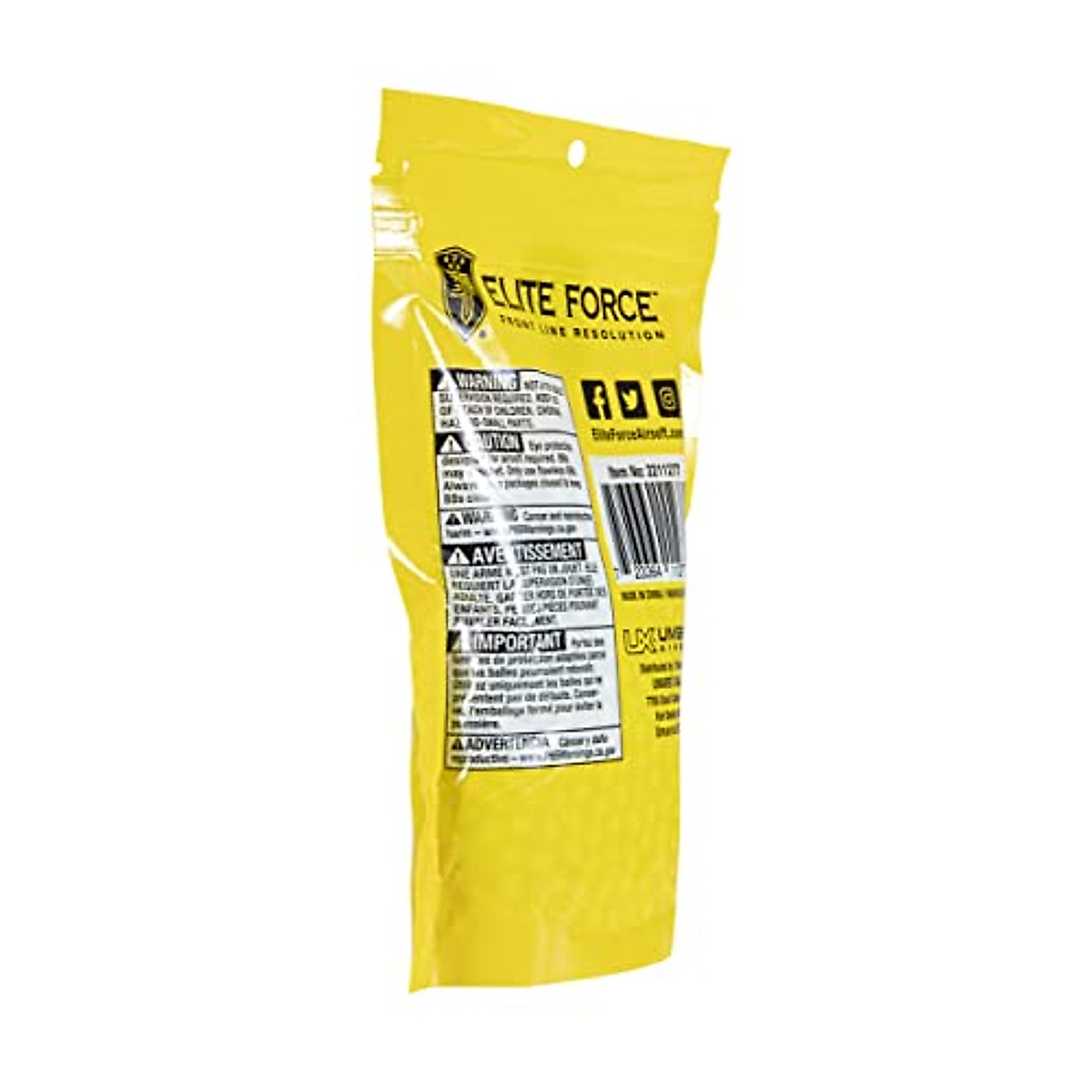 Elite Force Tracer BBS Glow-in-The-Dark Premium 6mm Airsoft BBS Ammo, 1000 Count, 0.20 Gram, One Size