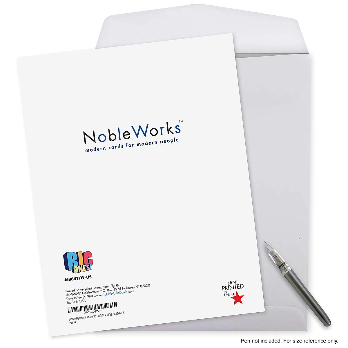 NobleWorks - Coach Thank You Greeting Card with Envelope Group, Coworker, Gang (Big 8.5 x 11 Inch) Big Thanks From The TeamJ6884TYG-US