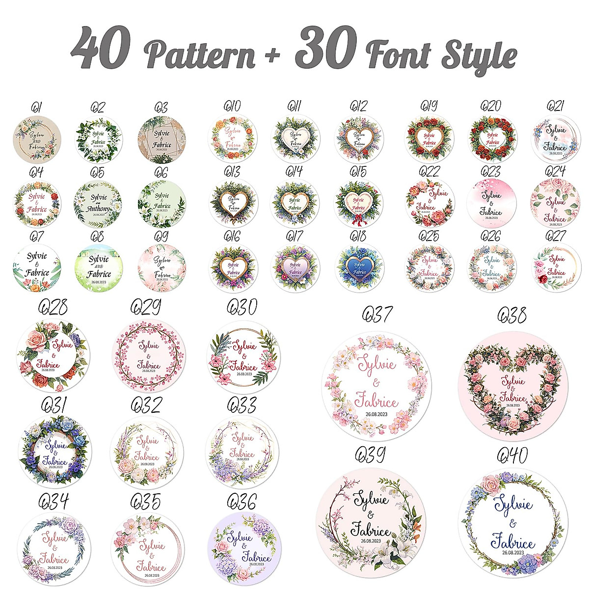 Youdian Custom Stickers Personalized Stickers Lables for Businesses Logo and Name,Birthday Party Baby Candy Candle Gift Boxes Wedding Favors Labels Thank You Stickers (Vinyl Stickers)