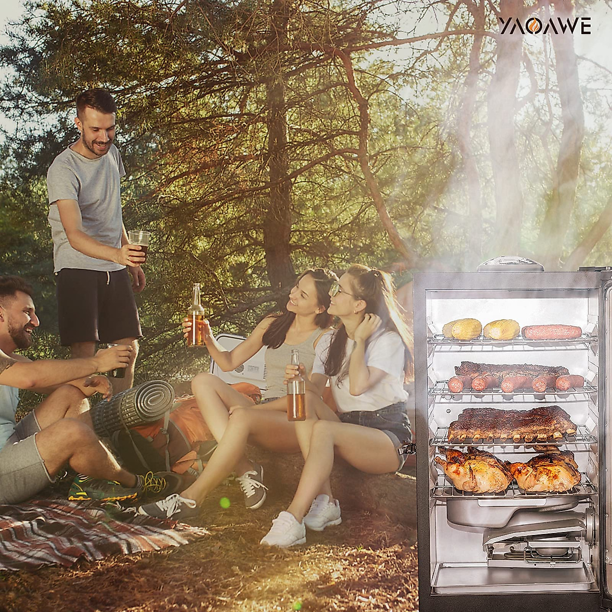 1200 Watts Smoker Heating Element Kit Replacement Part 9907090039 for Masterbuilt 40-inch Digital Electric Smokers