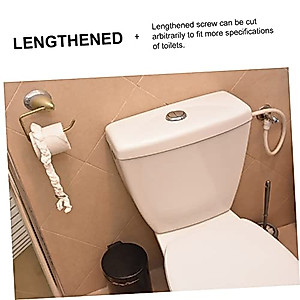 2 Pcs toilet lid button flush tank push button dual flush push button toilet tank lid toilet water tank push button toilet flush button wc square plastic white power switch button