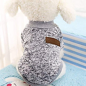 Dog Sweaters Girl Puppy Classic Sweater Fleece Sweater Clothes Warm Sweater Winter Jacket for Dogs Boy or Girl Coat Soft and Warm Sweaters