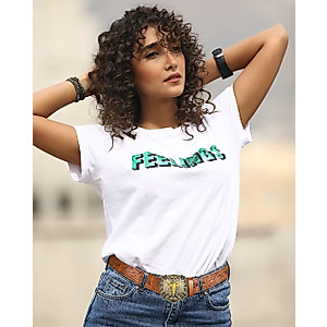 HinyBoeh Western-PU-Leather-Belts for Men and Women Cowboy-Cowgirl Longhorn-Bull-Pattern-Engraved-Buckle-Belt for Unisex