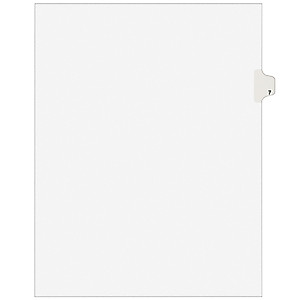 Avery Unpunched Legal Exhibit Dividers, Avery Style Helvetica Bold Type, Letter Size, Individual Side Tab #7, 25 Total (11917)