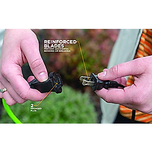 Sun Joe TJ603E 16-Inch 12-Amp Electric Tiller and Cultivator , Green & Yard Master 9940010 Outdoor Garden 120-Foot Extension Cord, Light Duty, 10 Amps, Lime Green