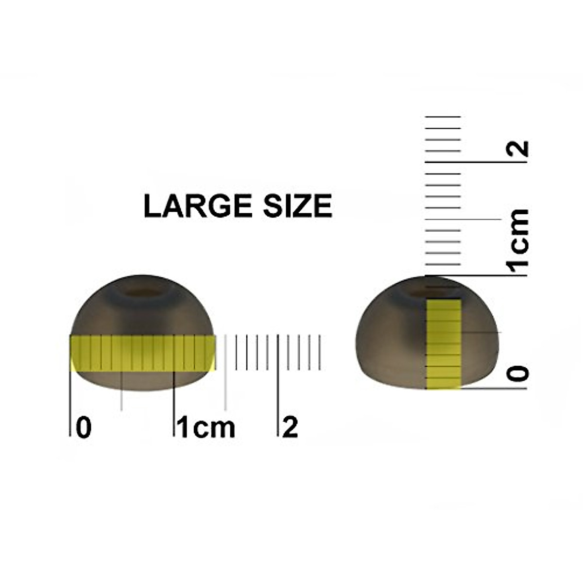 12pcs (TRS-B) 4S / 4M / 4L Replacement Adapters Earbuds Ear Tips Set Compatible with LG HBS-700 Tone, HBS-730 Tone +, HBS-750 Tone Pro, HBS-760 HBS-800 Tone Ultra, HBS-900 Tone Infinim Headsets