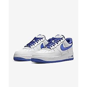 Nike Men's Air Force 1 '07 An20 Basketball Shoe, White/Medium Blue, 9