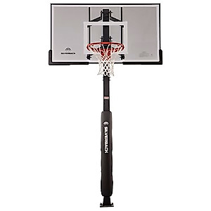 Silverback Ghost Basketball Goal with 60-Inch Tinted Tempered Glass Backboard