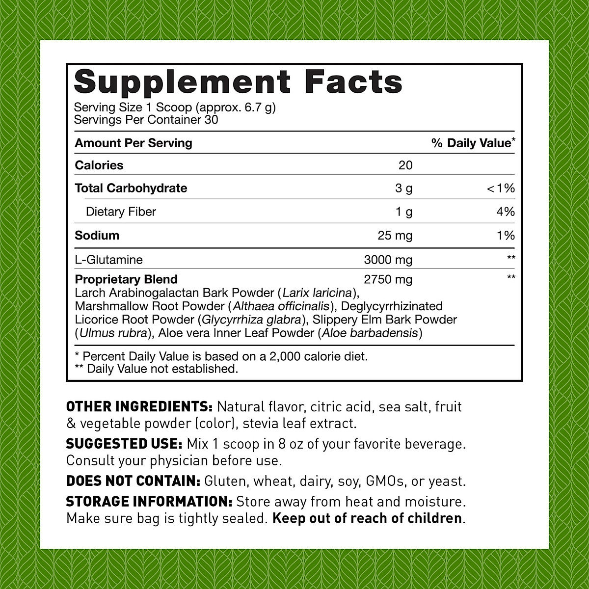 Amy Myers MD Leaky Gut Revive Powder for Gut Repair -L Glutamine, Slippery Elm -Supports Constipation, Diarrhea, Bloating, Heartburn, SIBO -Licorice & Marshmallow Root -Strawberry Lemonade- 7.09 Oz