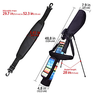 Craftsman Golf Lightweight Carry Sunday Bag with Stand Multicolor Perfect for Driving Range,Par 3 Course (Rainbow)