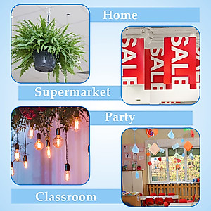 Hotop 40 Pieces Metal Drop Ceiling Hooks Christmas Light Hooks Stainless Steel Ceiling Hanger T-bar Track Clip Suspended Ceiling Hooks Christmas Decoration Hooks for Classroom Decoration Hanging