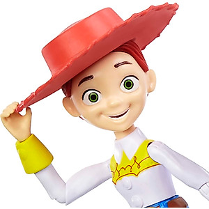 Mattel Disney and Pixar Toy Story Action Figure, Jessie Collectible Toy in Signature Gowgirl Look, 8.9-inch with Movable Joints