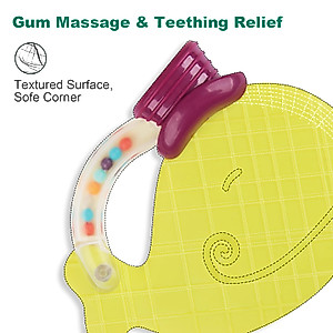 Baby Rattle Teething Toys for Babies 0-6-12 Months 10Pcs, Early Educational Infant Toys Gift Set for Boy Girl 3-6 Months, Newborn Sensory Toys Teether, Grab Shaker, Tummy Time Rattle with Storage Box