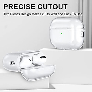 OETKER Compatible Airpods Pro 2nd Generation Case Clear, Soft Shockproof AirPods Pro 2 Case 2022 Protective Cover with Hand Strap Lanyard Transparent Airpod Pro 2 Gen Case Skin for Women Men