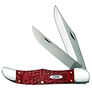 Case WR XX Pocket Knife Brown Rosewood Folding Hunter Item #189 - (6265Sab SS) - Length Closed: 5 1/4 Inches