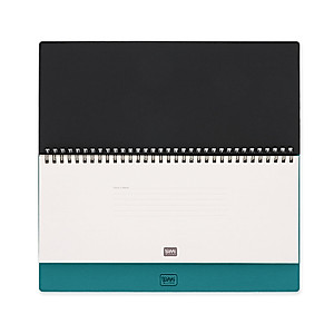 Legami - Desk Planning, 13 Months, from January 2024 to January 2025, Spiral Binding, One Week by Page, Holiday Plan, International Parties, Address Book, 29x15 cm, Malachite green