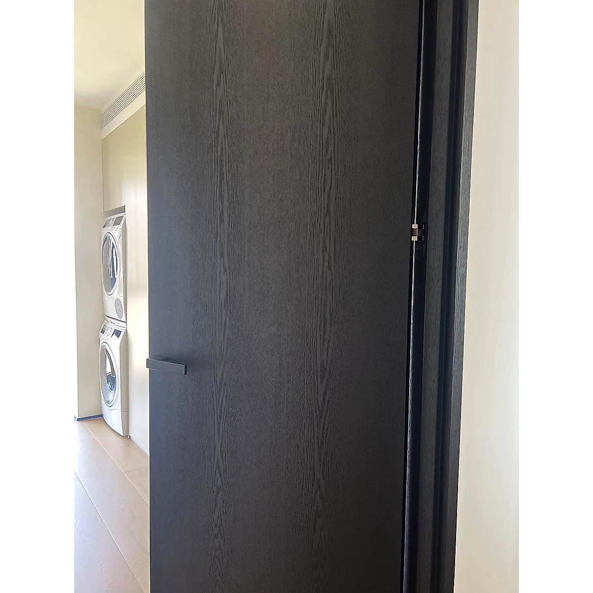 auxua Thicken Black Wood Contact Paper Peel and Stick - 17" × 236" Vinyl Self-Adhesive & Removable Waterproof Wallpaper for Countertop Furniture, Easy to Clean