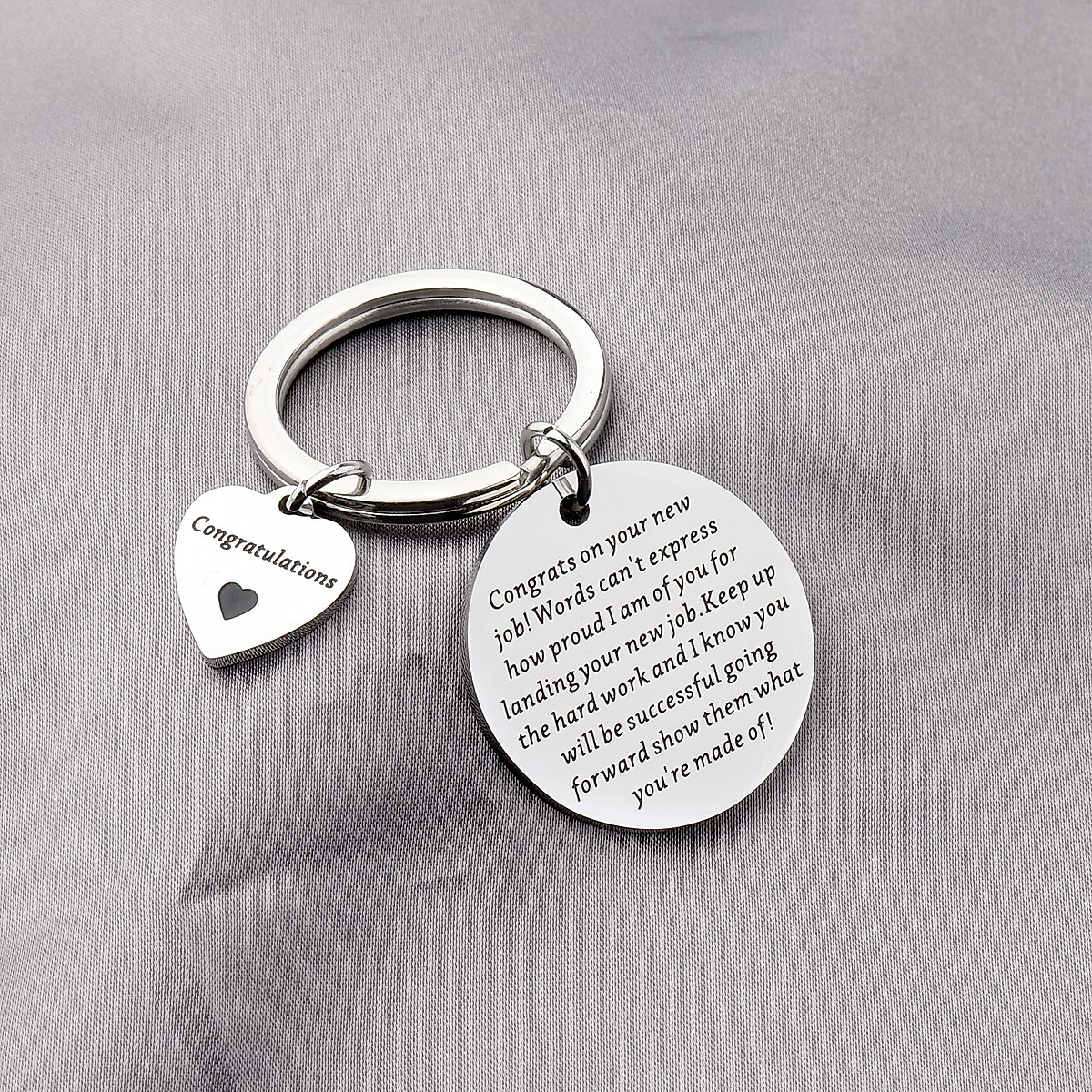 TGBJE New Job Gift Congratulations On Your New Job Keychain Gift Congratulation Gift Coworker Leaving Gift First Job Gift (Congrats new job)