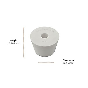 3ct. - 3 Piece Airlock with #7 Stopper - Set of 3 (Cylinder Airlock)