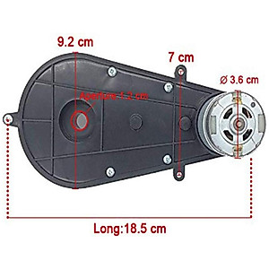 weelye 24V 30000RPM Gearbox, 24V DC Motor for Kids Ride on Car SUV Parts, Electric Motor with Gear Box 24 Volt High Torque Motor Match Children Ride on Toys Accessories
