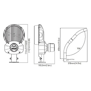 LED Dusk to Dawn Area Light - 120 Watt - 15,000 Lumens! - Perfect for use as an LED Yard Light, LED Area Light or LED Security Light