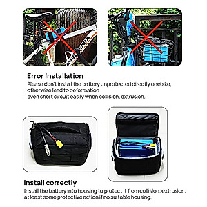 QWW 48V 13AH 30amp Battery for Electric Bicycle,48V13AH 0-1000W Battery Suitable for Electric Bicycles, Electric Scooters, etc