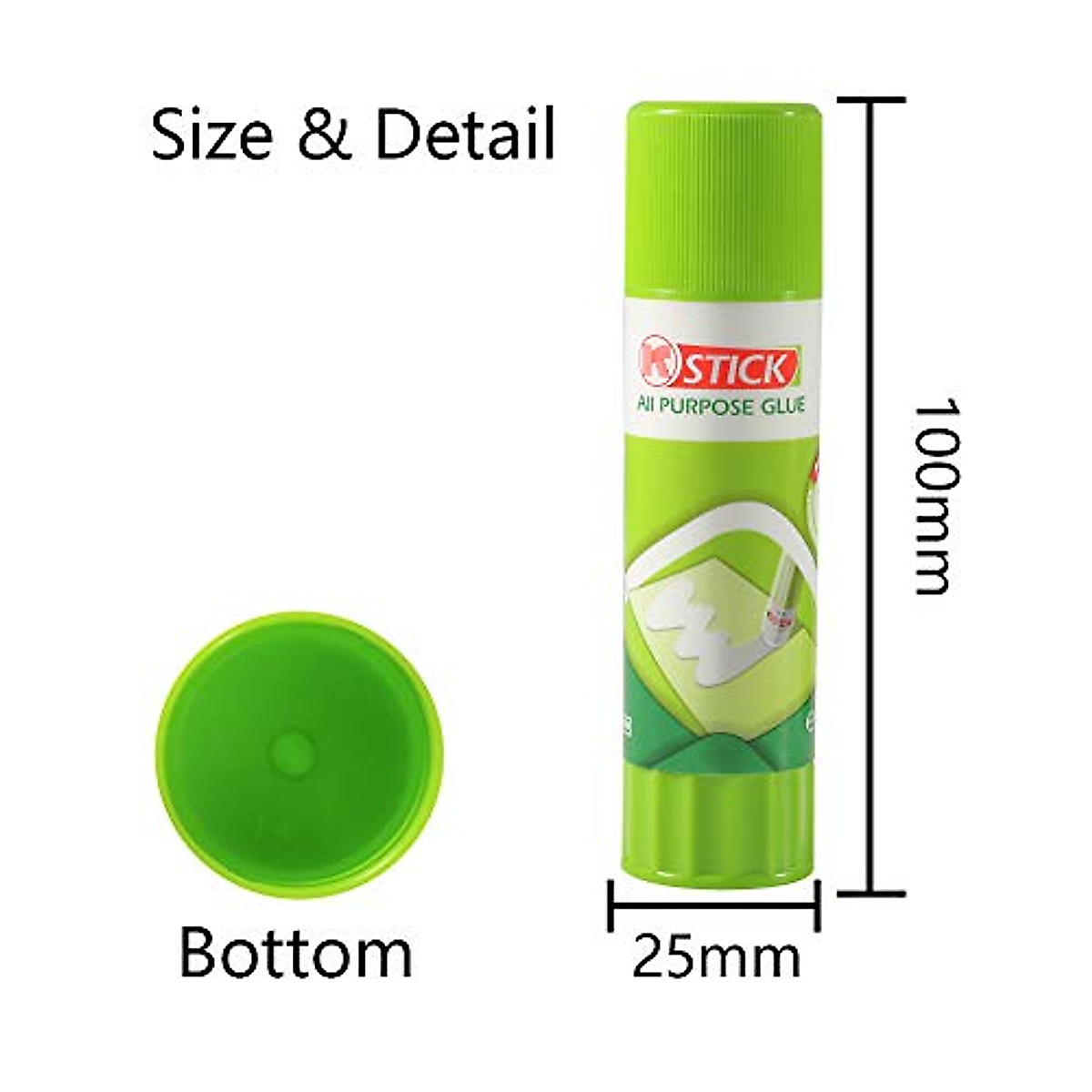 3D Printer Glue Sticks, Aitrip 2Pcs Solid Stickers for 3D Printer Hot Bed Print Filament PLA ABS PET PETG and Other More