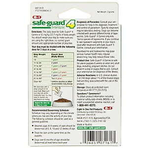 8in1 Safe-Guard Canine Dewormer for Small Dogs, 3 Day Treatment