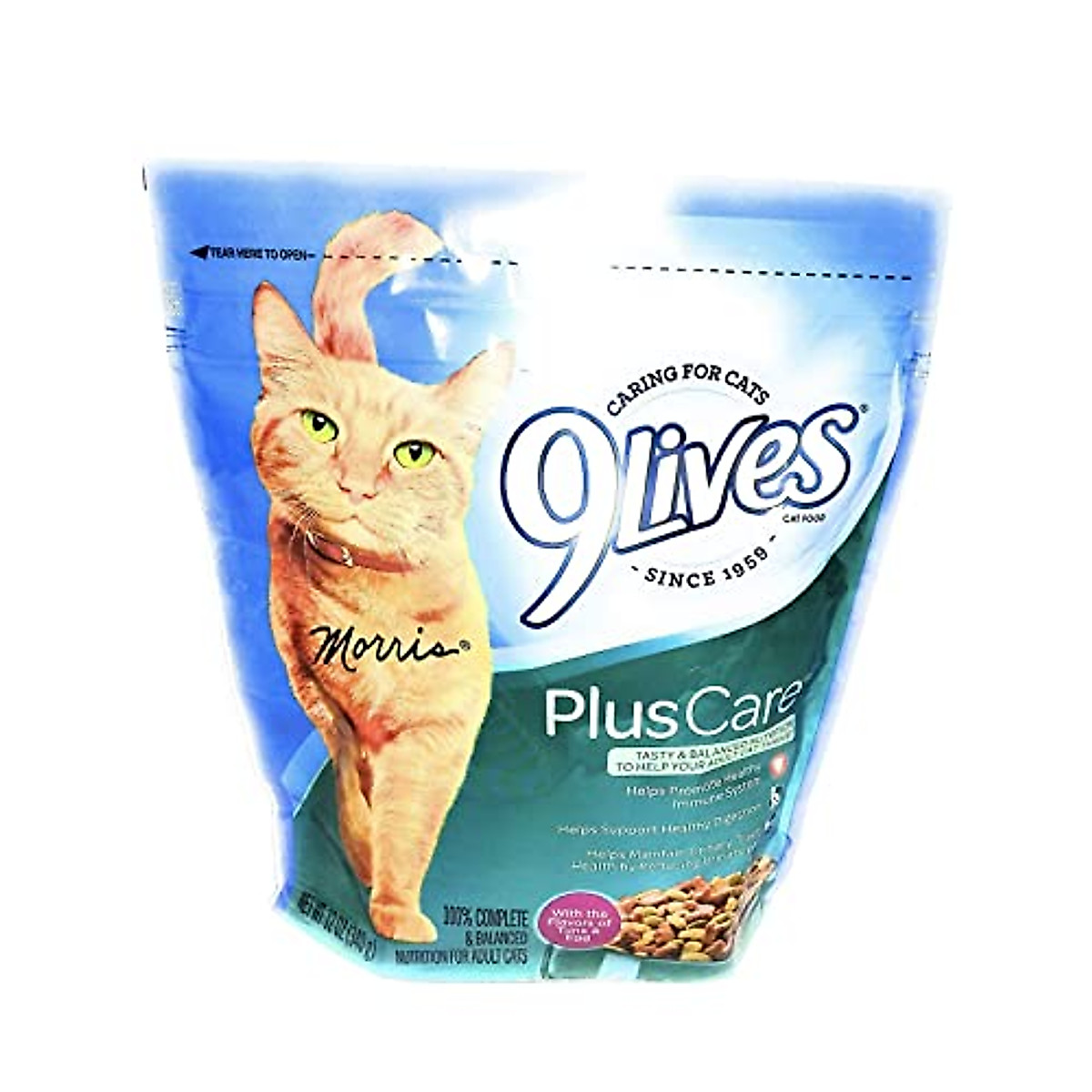 9Lives Cat Plus Care Dry Food 12oz #13291, 12 Ounce (Pack of 1), Multicolored
