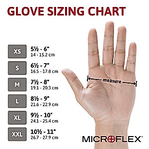 Ansell Microflex Diamond Grip MF-300 Disposable Latex Gloves for Automotive, Machinery Industries - Large, Natural Clear (Box of 100) (Pack of 2)
