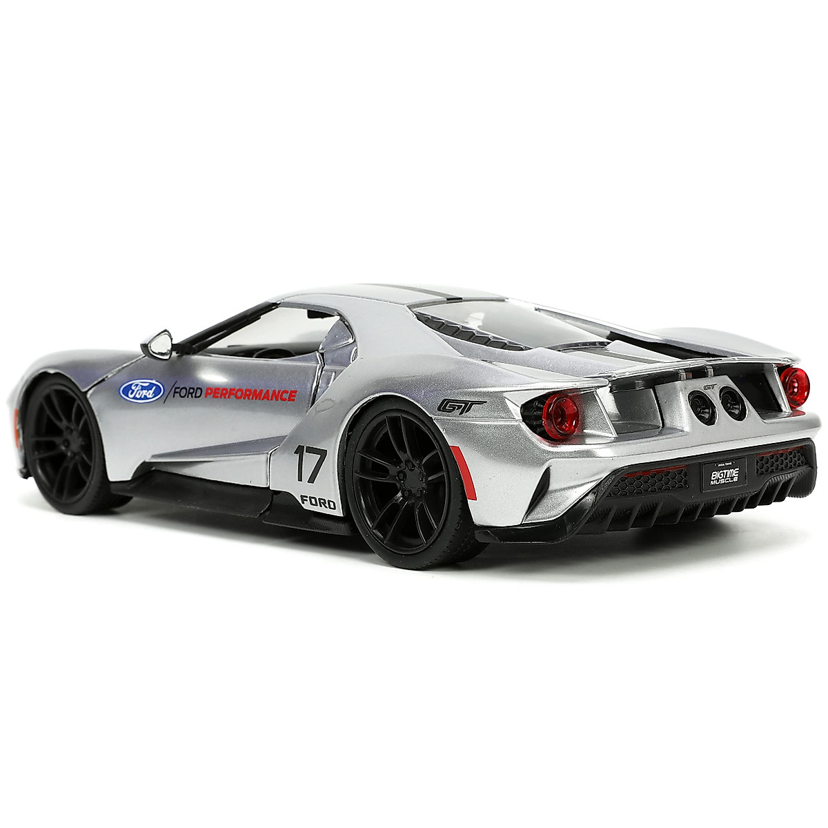 Jada Toys Big Time Muscle 1:24 2017 Ford GT Die-cast Car, Toys for Kids and Adults